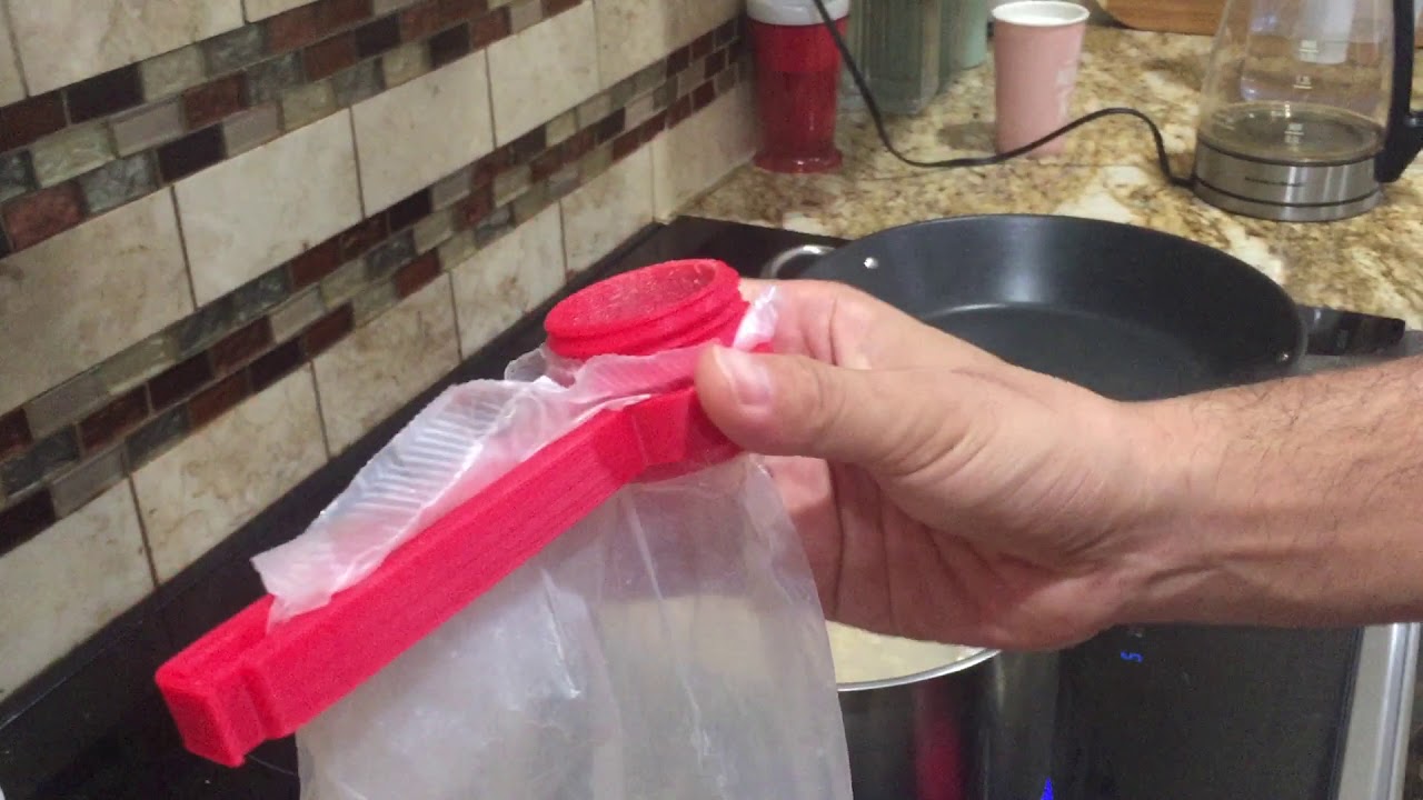 p3dp bag clips pour cereal - YouTube