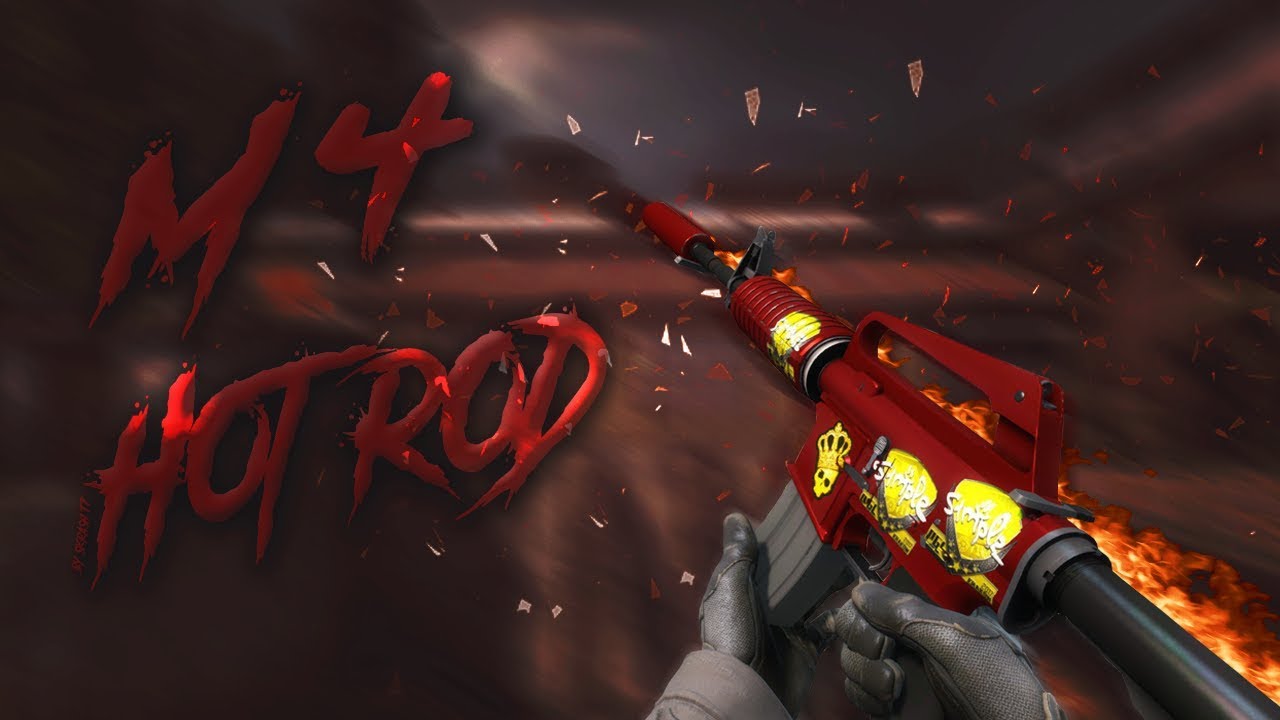 M4 Hot Rod w/Crown above mag (Factory-New) - CS:GO Weapon Show - YouTube
