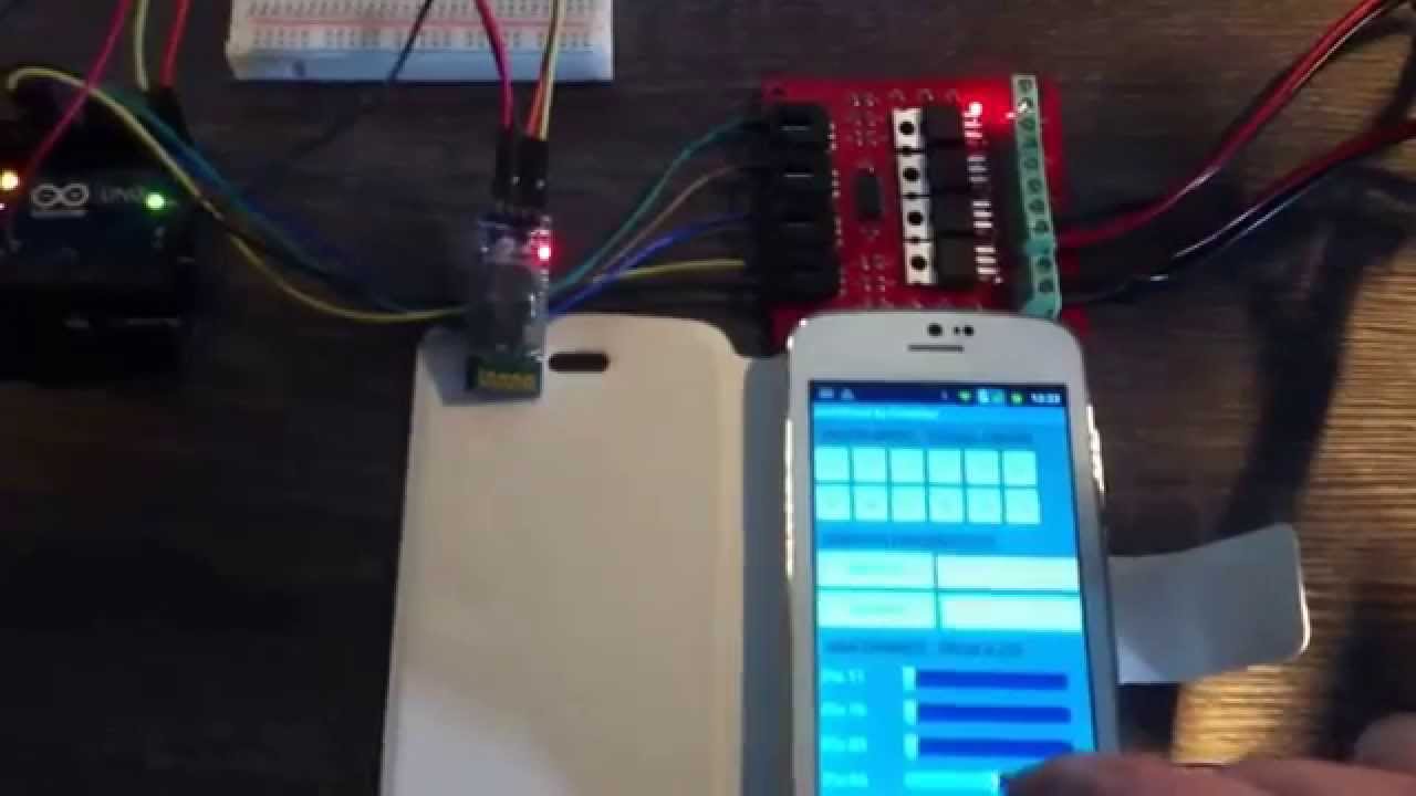 Arduino Bluetooth 12v 55w Light Control Ardudroid Analogwrite Youtube