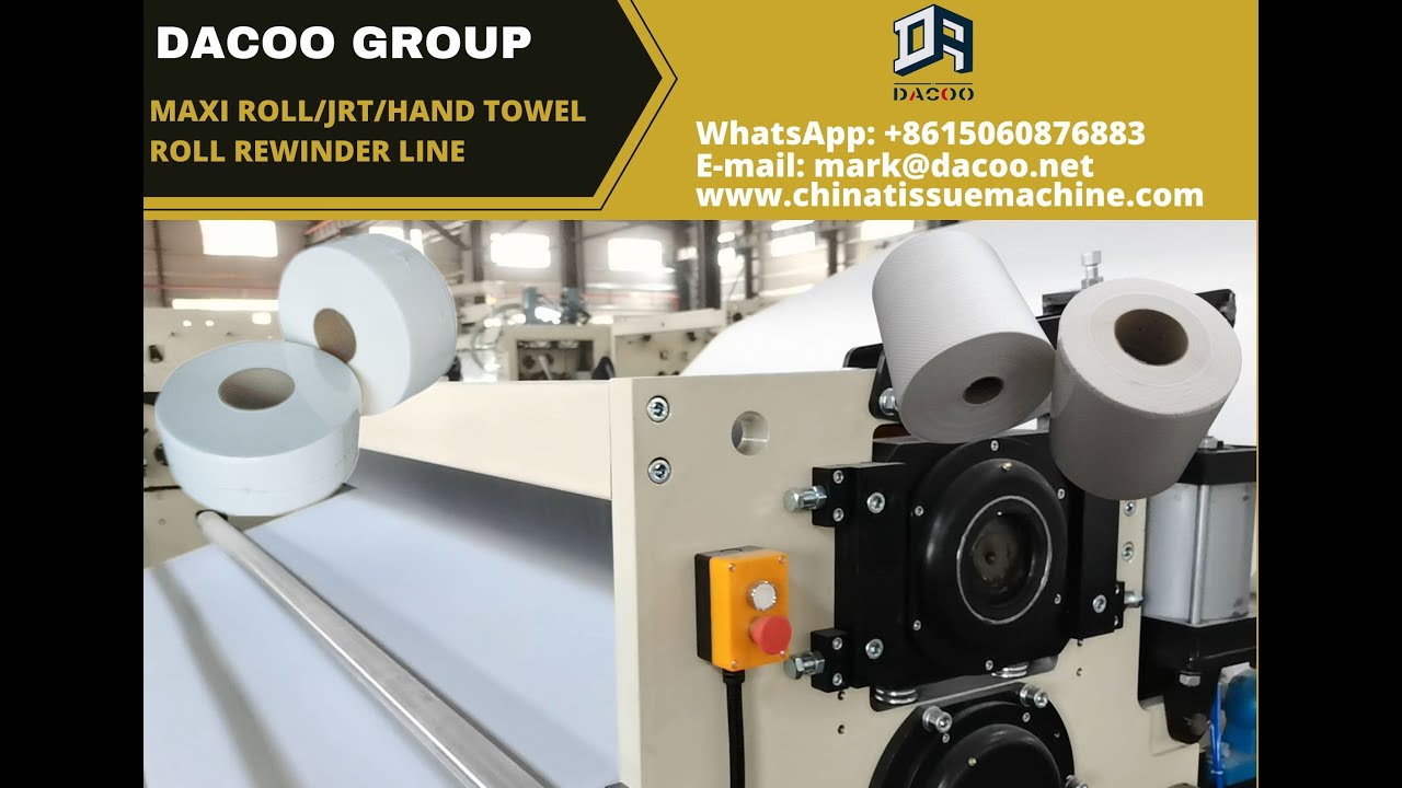 Maxi Jumbo Roll Toilet Paper Roll JRT Hand Towel Roll Machine ...
