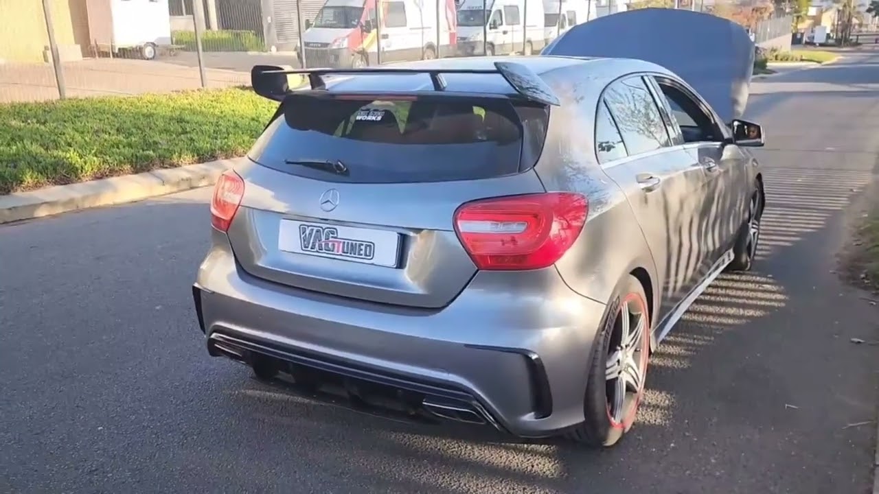 This stage 2 Mercedes Benz A250 sounds insane with full exhaust ( A45 ...
