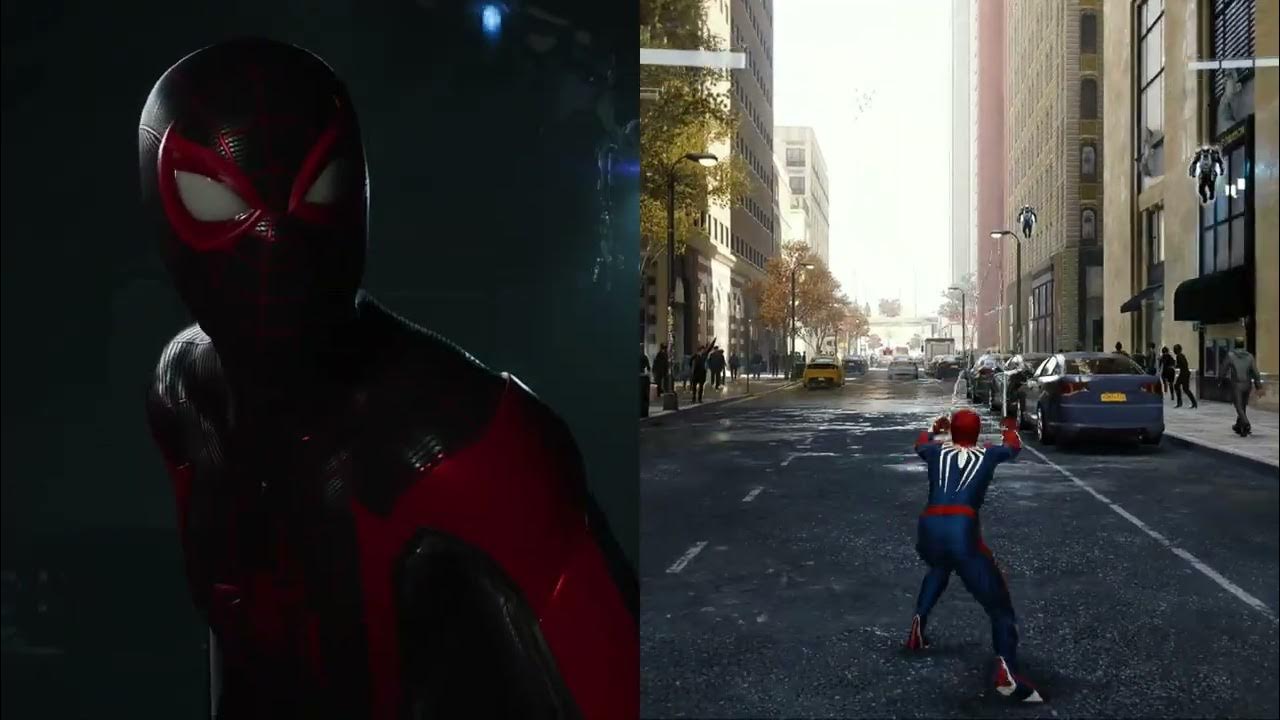 Spiderman 2 Ps5 Vs Spiderman Remastered Pc Max Settings Does Spiderman
