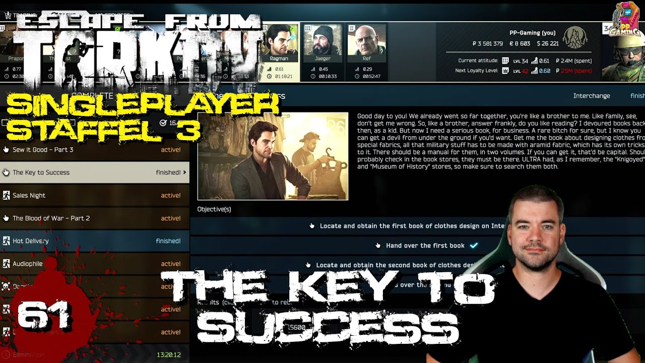 The Key to Success 🔫S03 #61 Escape from Tarkov Singleplayer EFT - YouTube