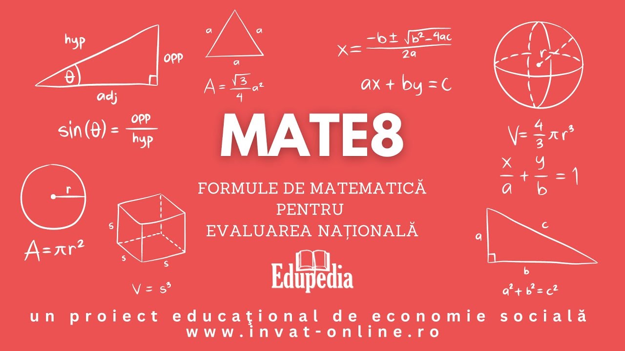 MATE8-Formule de matematică pentru Evaluarea Naţională, descarcă ...
