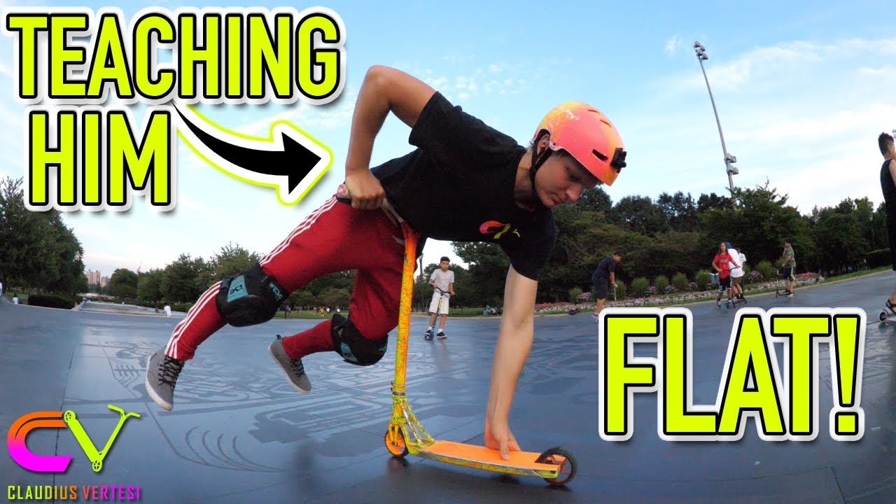 TEACHING CLAUDIUS VERTESI HOW TO RIDE FLAT! - YouTube