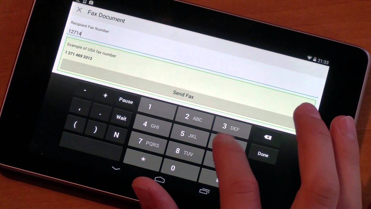 Send fax with your mobile device - YouTube