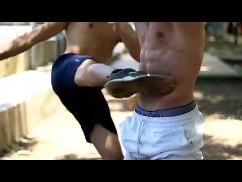 Gut punch muscle. Strong muscle workout.