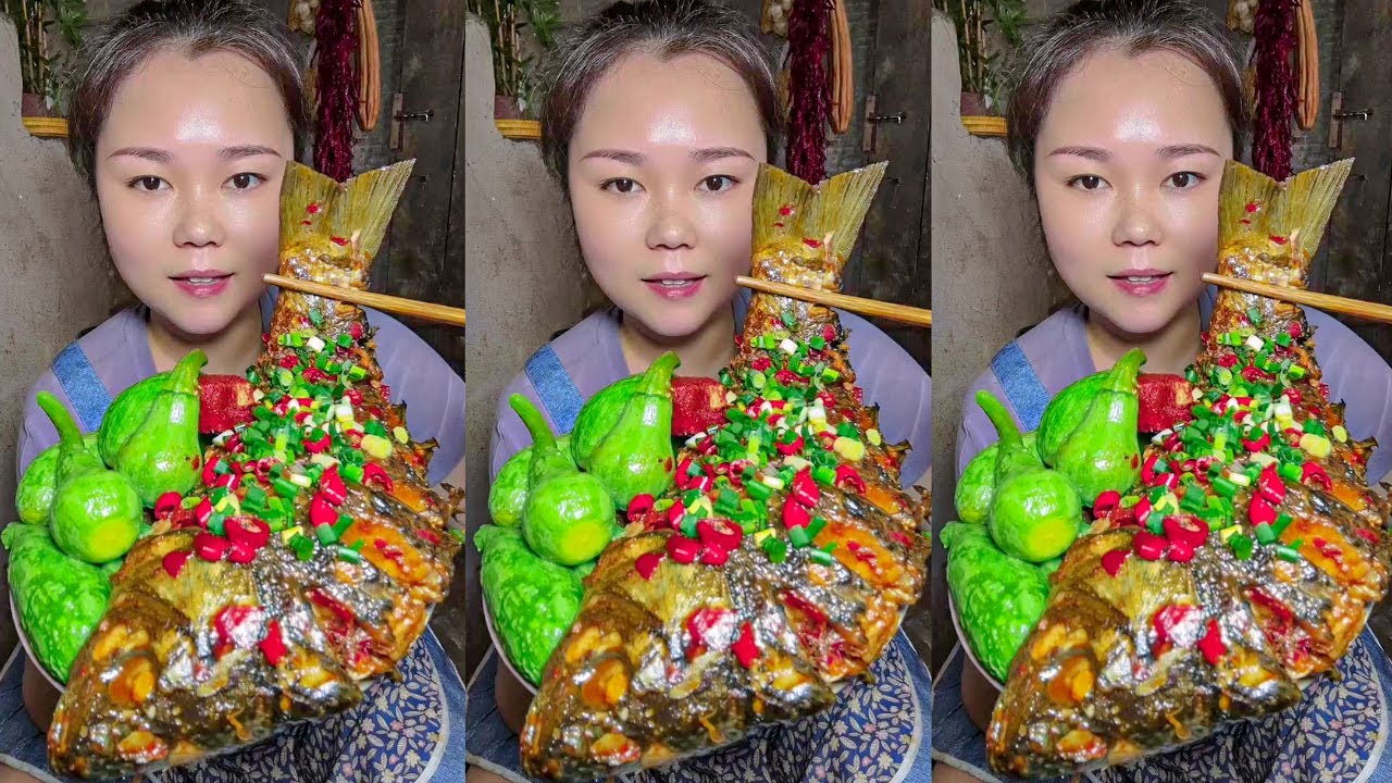 Let's Eat Show: Braised crucian carp arrangement, today's small pumpkin ...