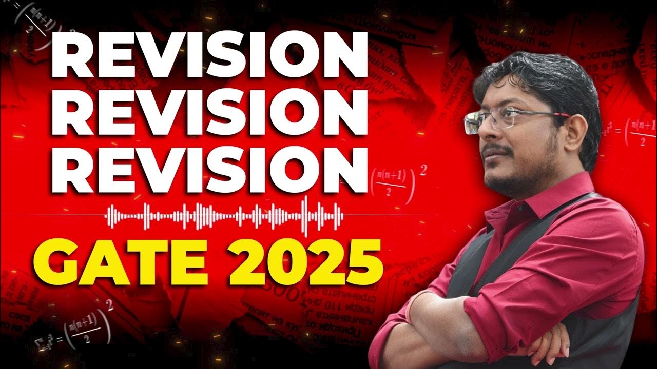 Revision Revision Revision : GATE 2025 | By Dhande Sir - YouTube