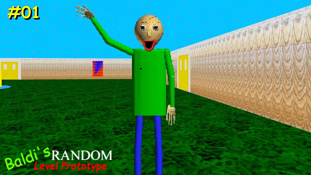 Baldi's Random Level Prototype! #01 Gameplay - YouTube