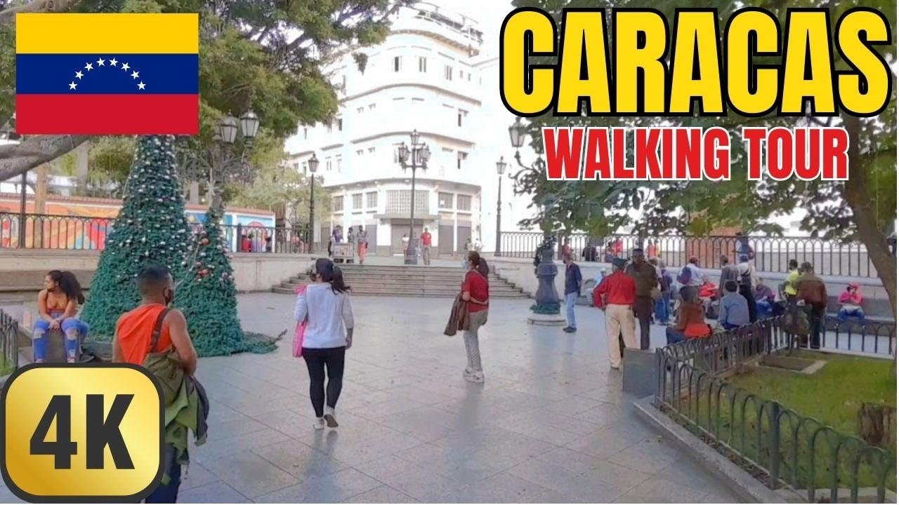 Caracas, Venezuela City Walking Tour - Bolivar Square - YouTube