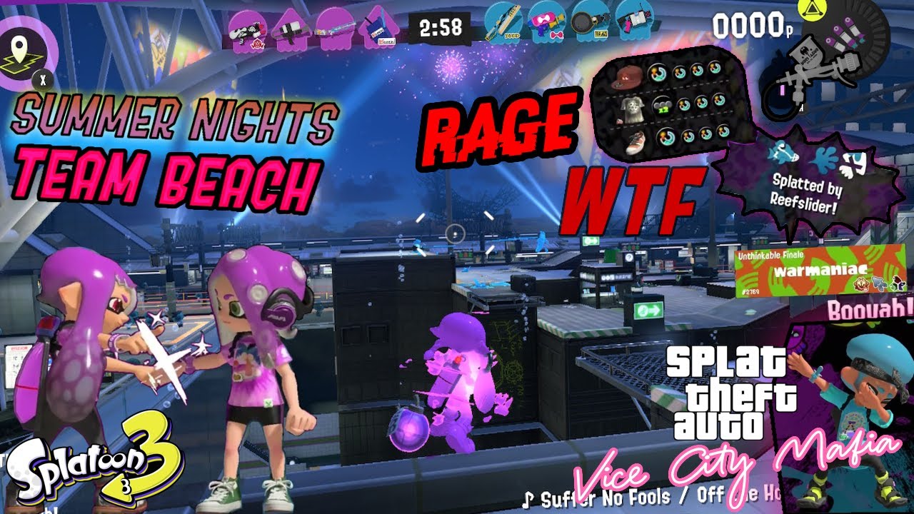 THE VICE CITY MAFIA - Summer Nights As TEAM BEACH | Splatoon 3 - YouTube