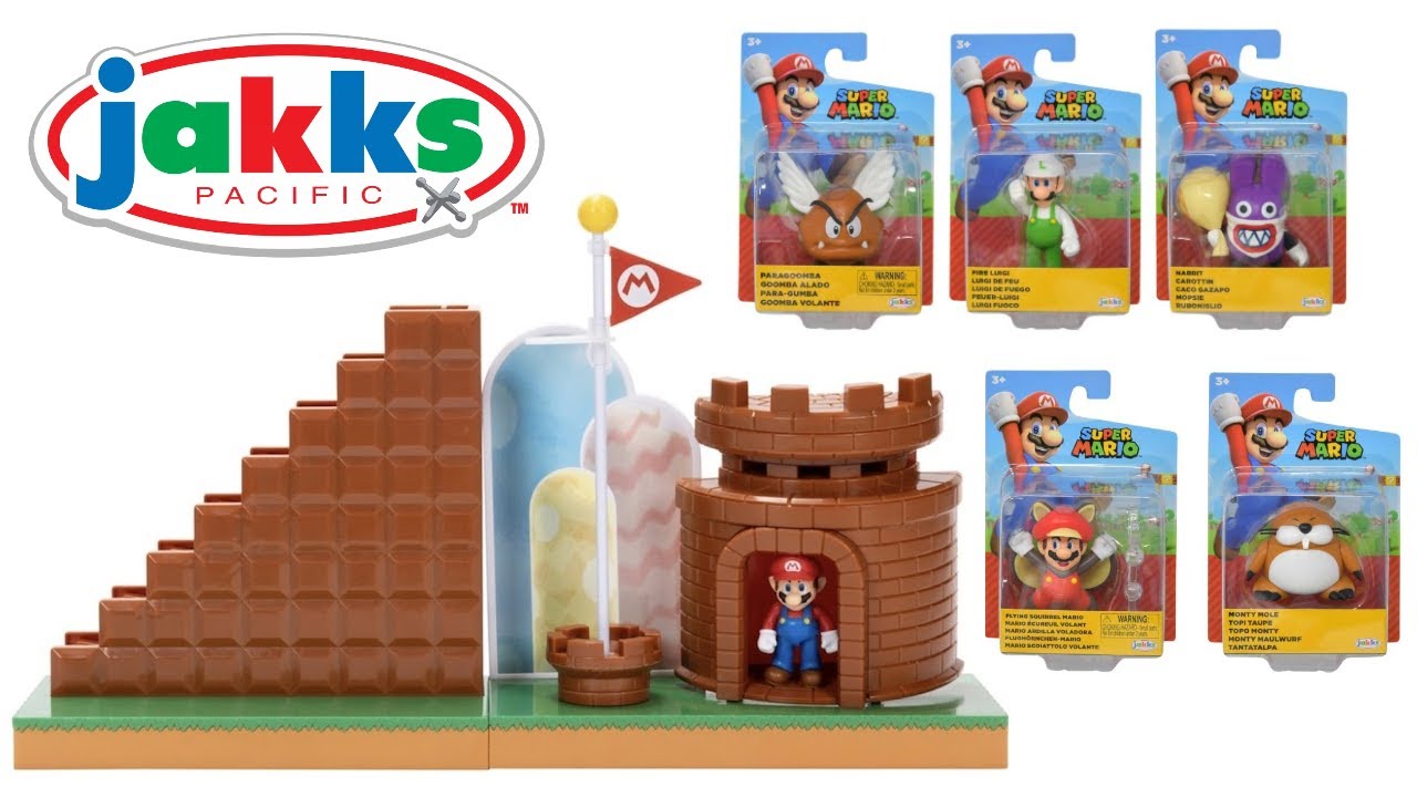 NEW Jakks Pacific Super Mario Figures And Playset! - YouTube