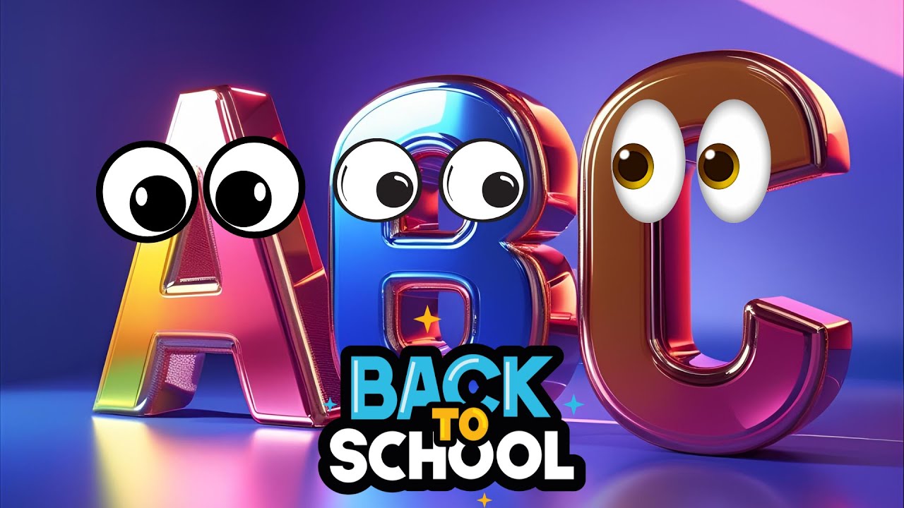 Back To School Song ABC Song | Kids Songs + Nursery Rhymes Happy Back ...
