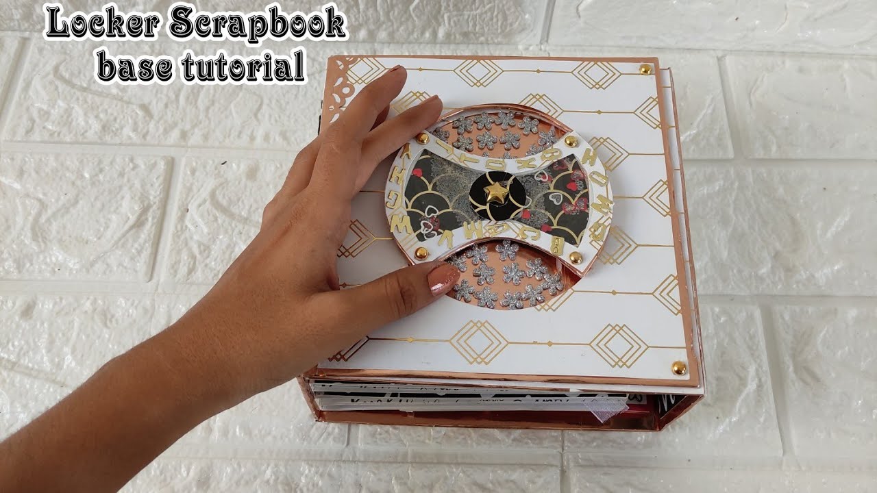 How to make Locker Scrapbook Base | Handmade Birthday Gifts by ...