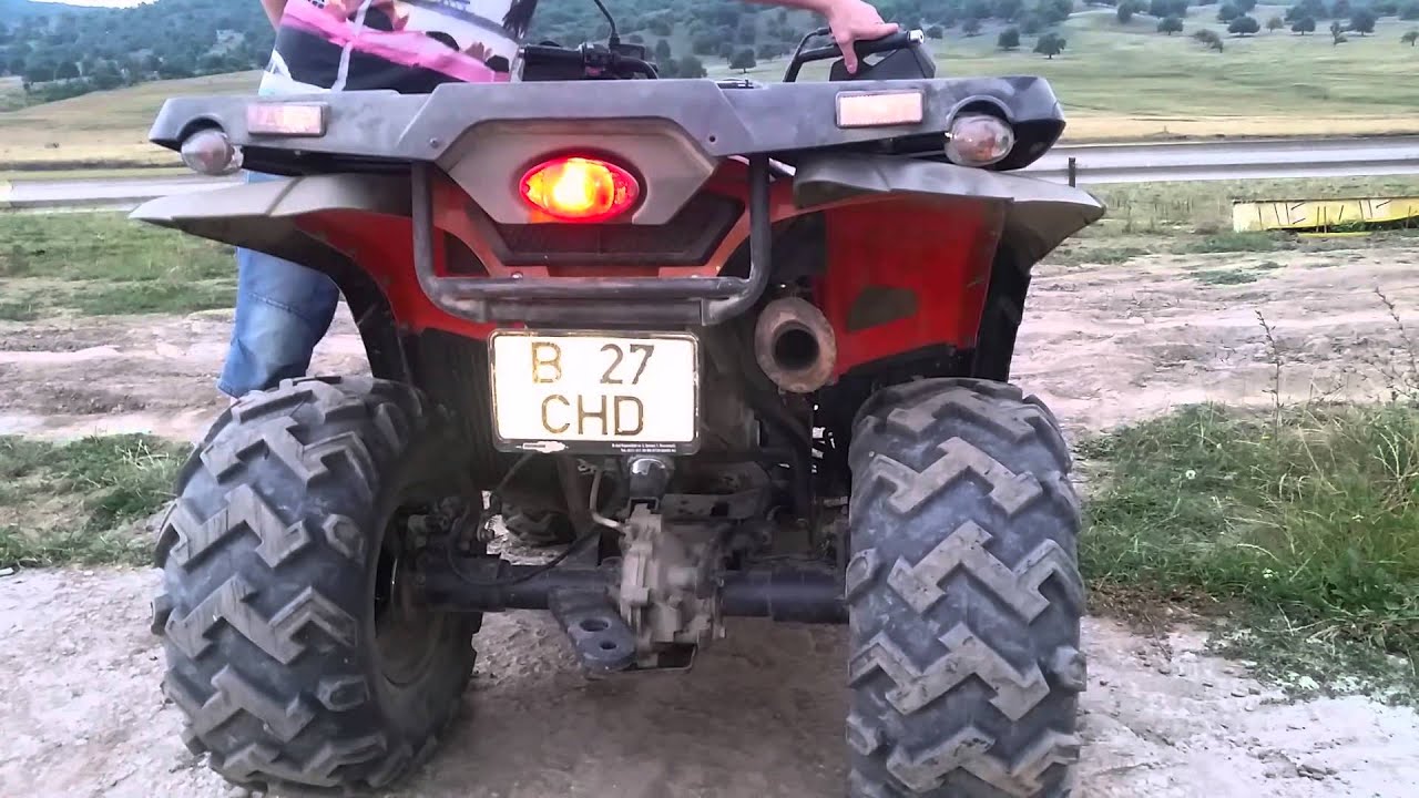 Linhai Exhaust fire - YouTube