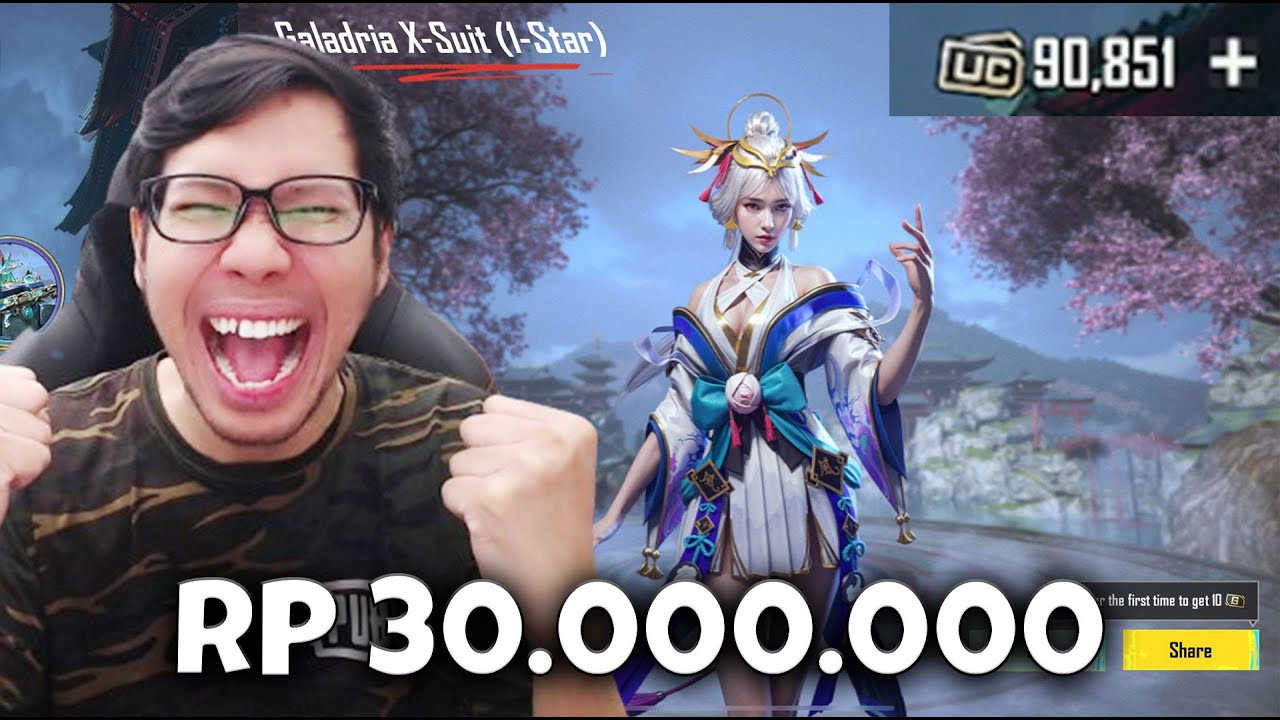 GA NYANGKA! NEKAT TOP UP RP 30 JT GACHA X-SUIT TERBARU SUPER HOKI! DAPET TERUS! - PUBG MOBILE ...