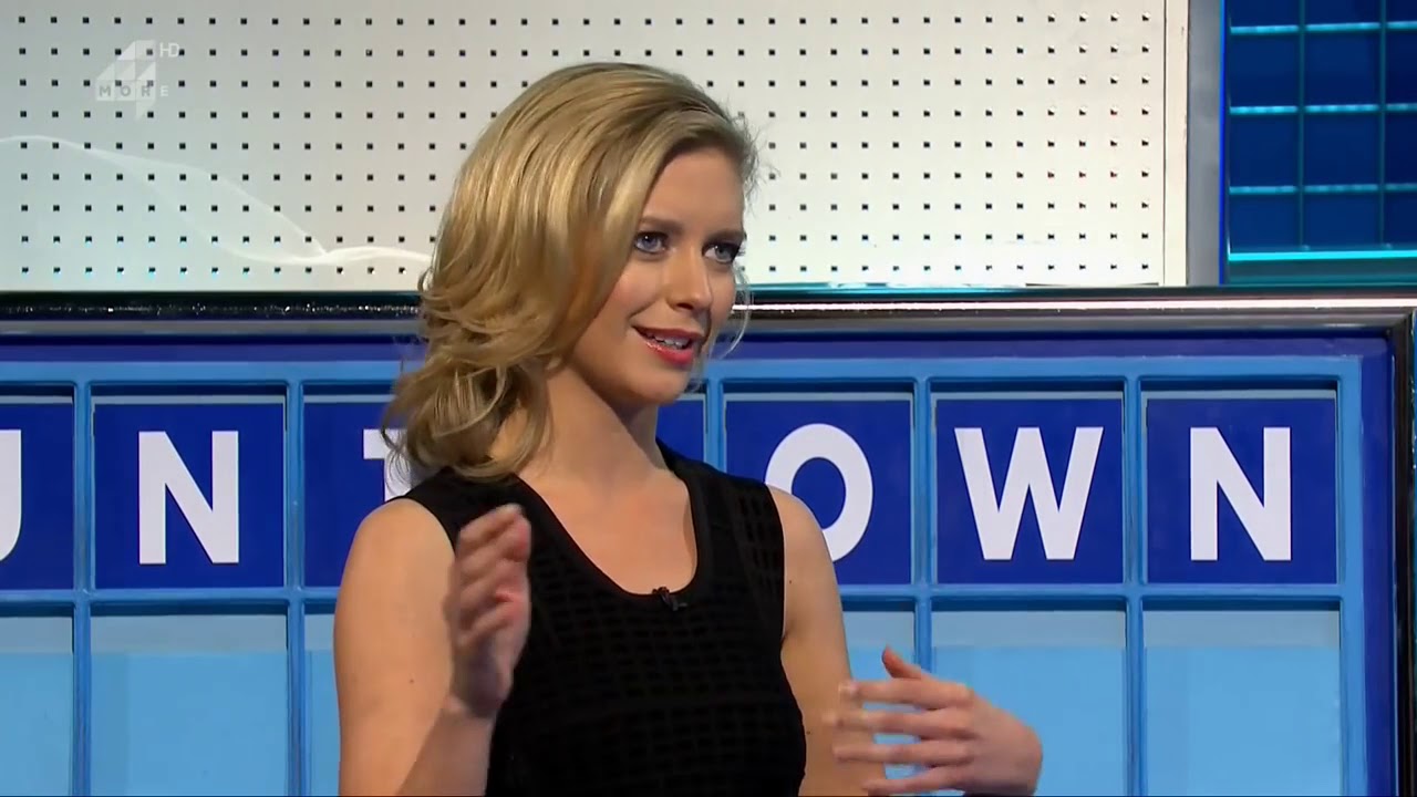 Rachel Riley crossing legs in black mini dress - YouTube