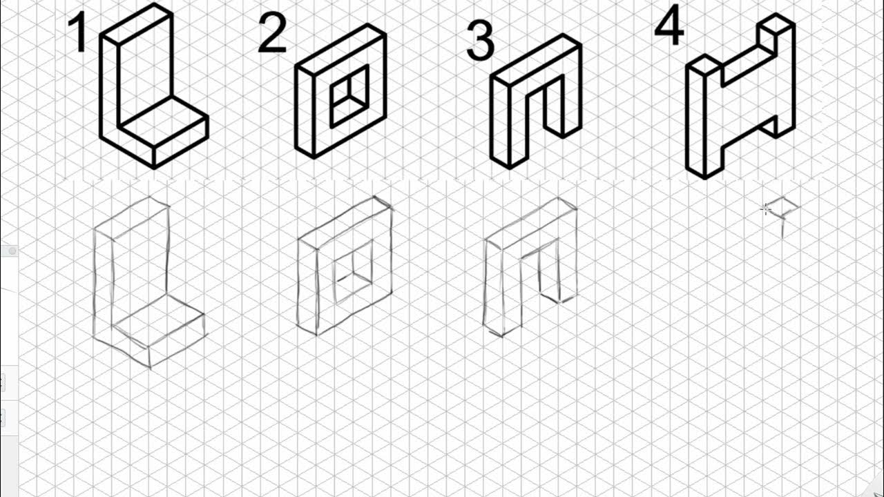 Isometric Drawing Basics - YouTube