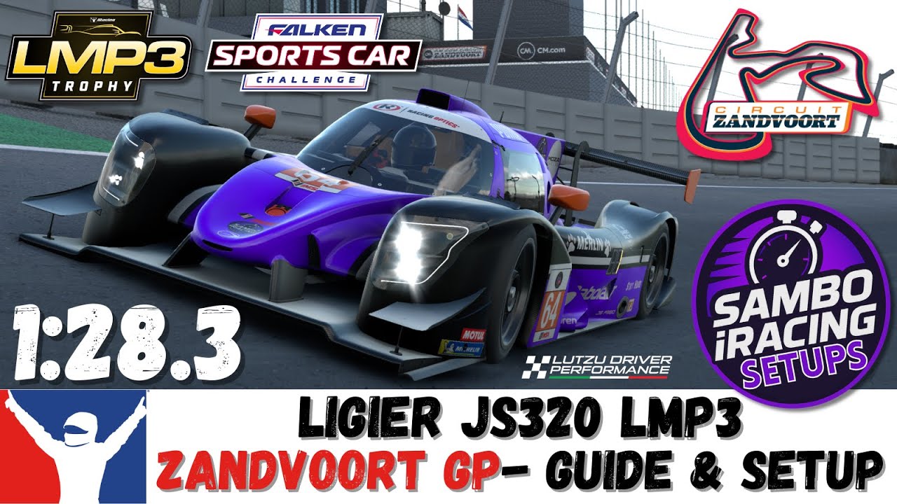 iRacing LMP3 Zandvoort Guide - 1:28.3 Ligier JS320 Zandvoort Track ...