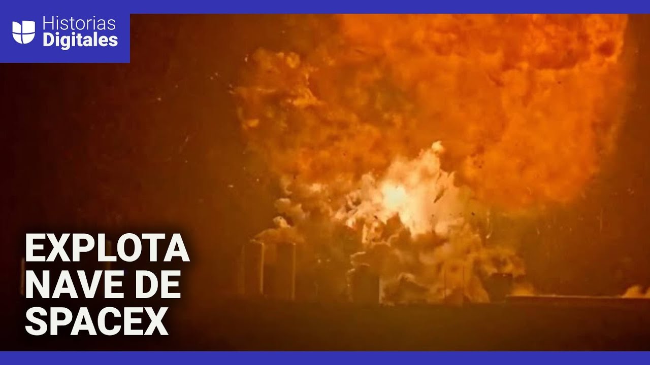 Así fue el momento en el que una nave espacial Starship explota - YouTube