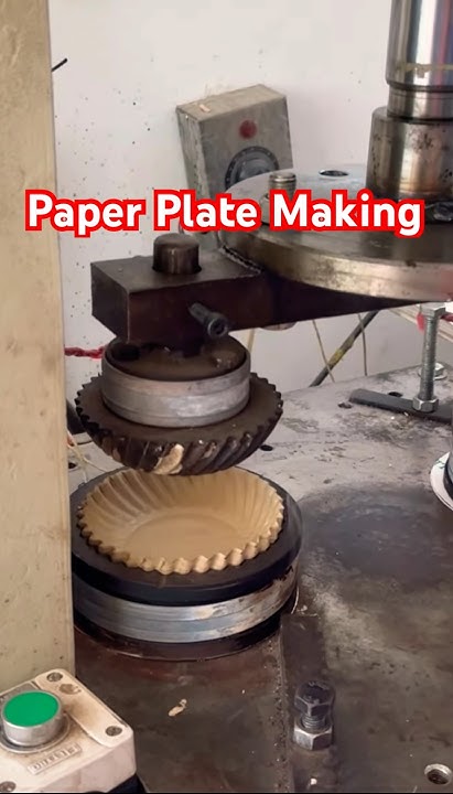 Paper Plate Manufacturing #paperplatemakingmachine #paperplatemaking # ...