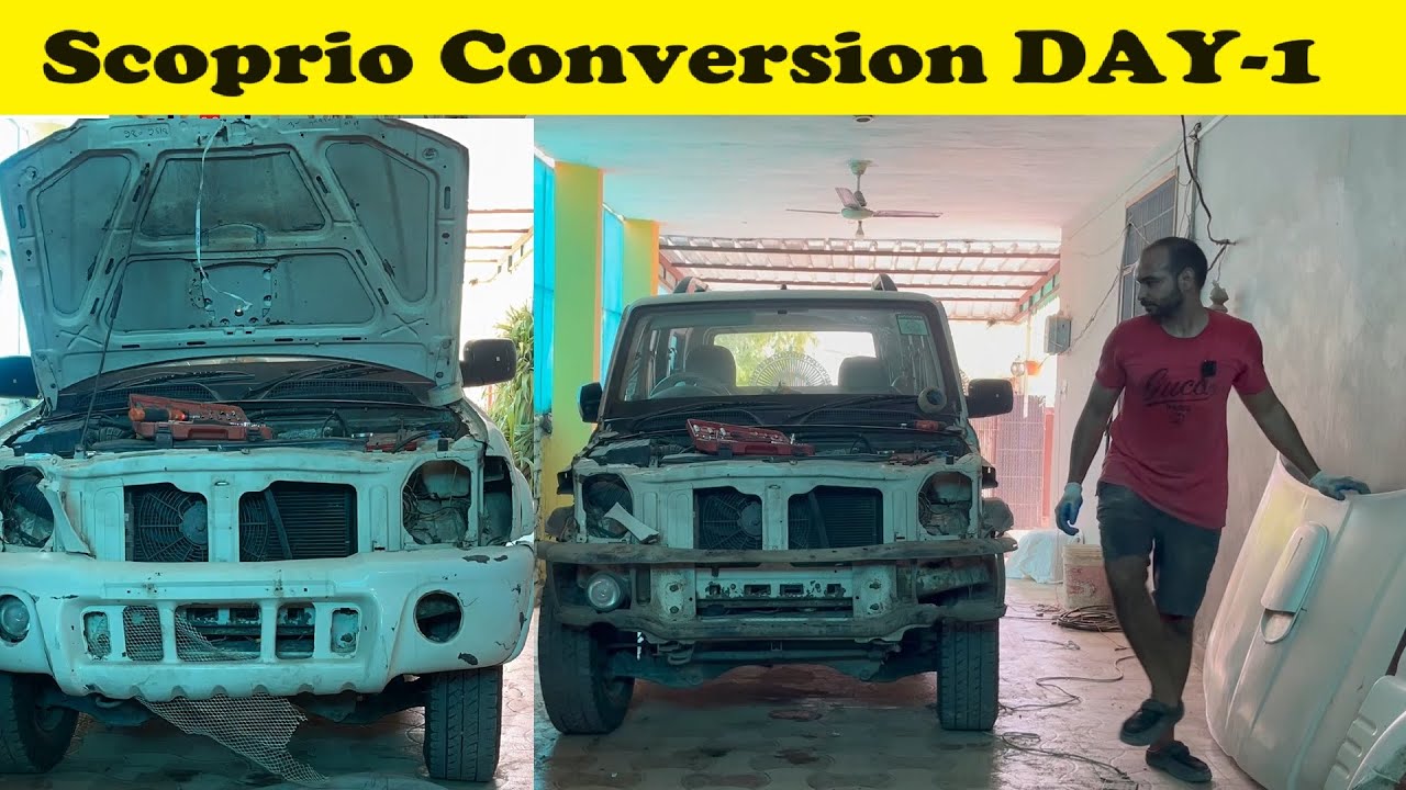 Scorpio conversion Day 1, Front panels disassembly - YouTube