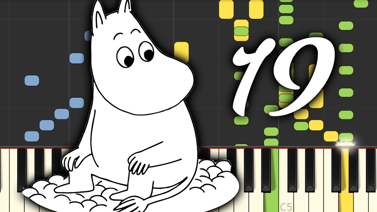 MOOMIN MUSIC 19 [Stinky] - Piano Tutorial (Synthesia) - YouTube