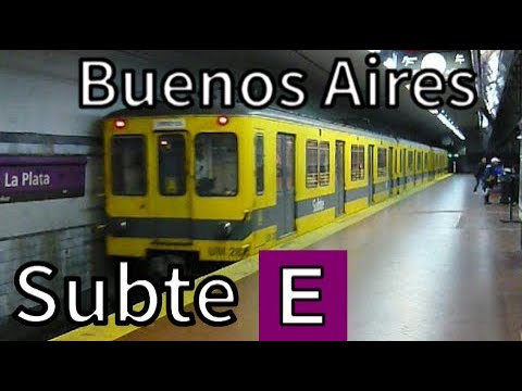 Subte línea E, formaciones CAF GEE - YouTube