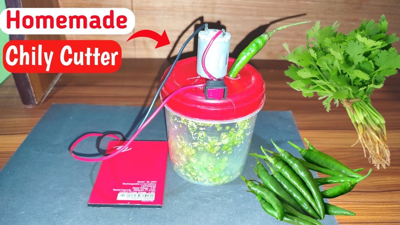 How to make chilli cutter at home. Helpful device save time and money ...
