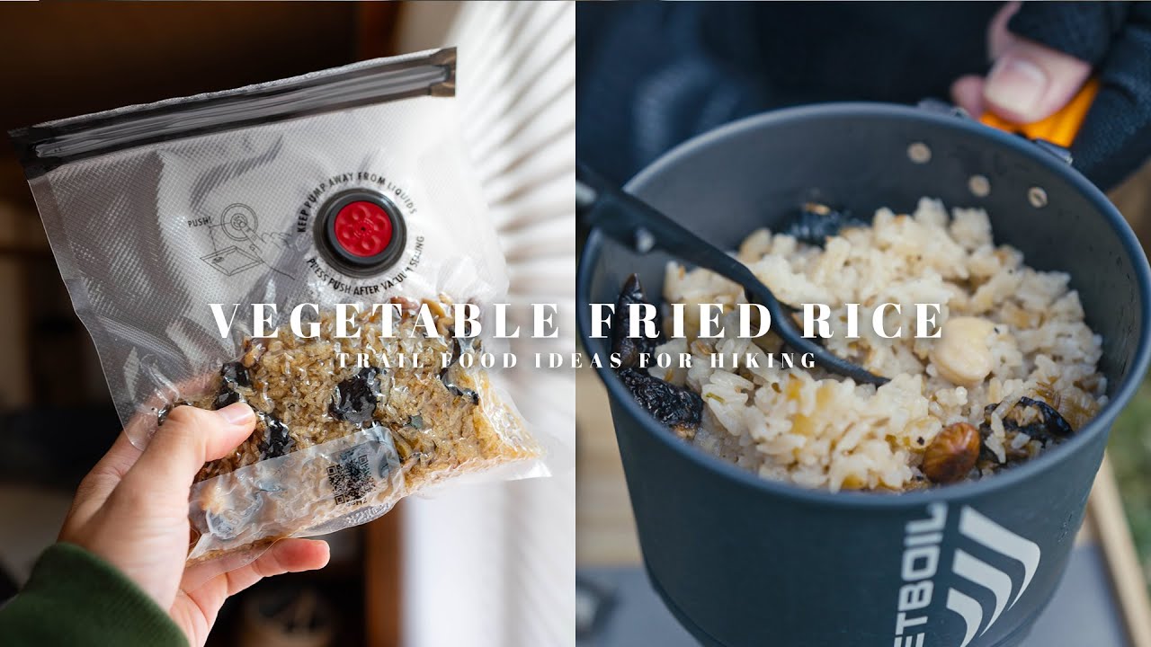 EASY Vegetable Fried Rice // Trail Food Ideas For Hiking [Plant-Based ...