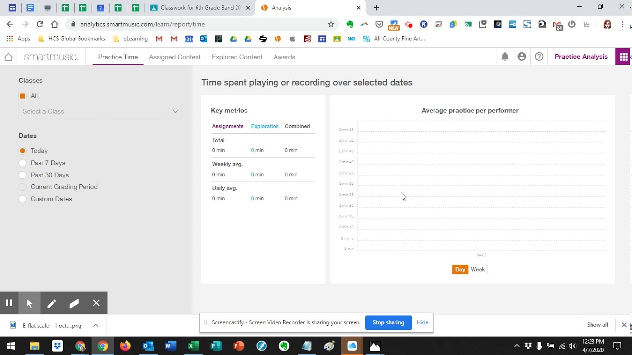 How to Find Your Practice Time in SmartMusic - YouTube
