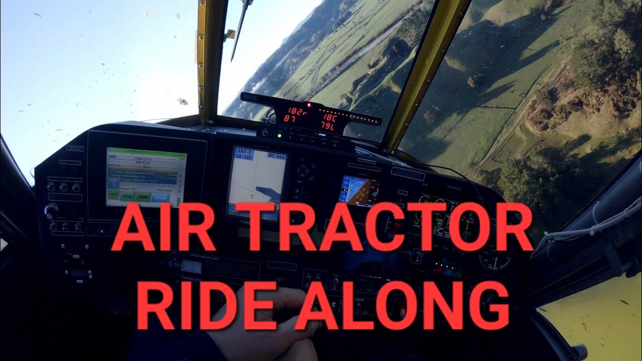 Ride in a cropduster - Air Tractor 502 - YouTube