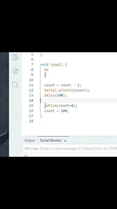 Do-while loop in arduino IDE. - YouTube