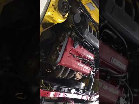 spitronics management system tuned on Mazda fe3 with 276deg cams - YouTube