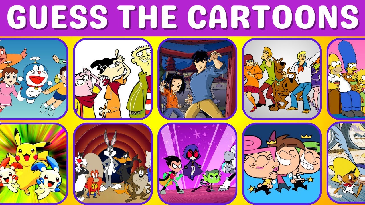 Guess the Cartoon Quiz | 40 Popular Cartoons - YouTube