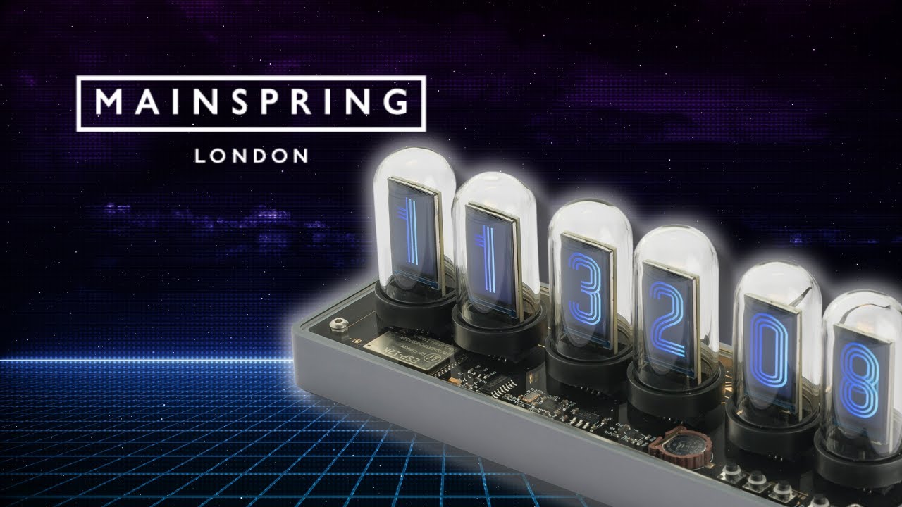 NEO NIXIE IPS CLOCK | MAINSPRING.STORE - YouTube