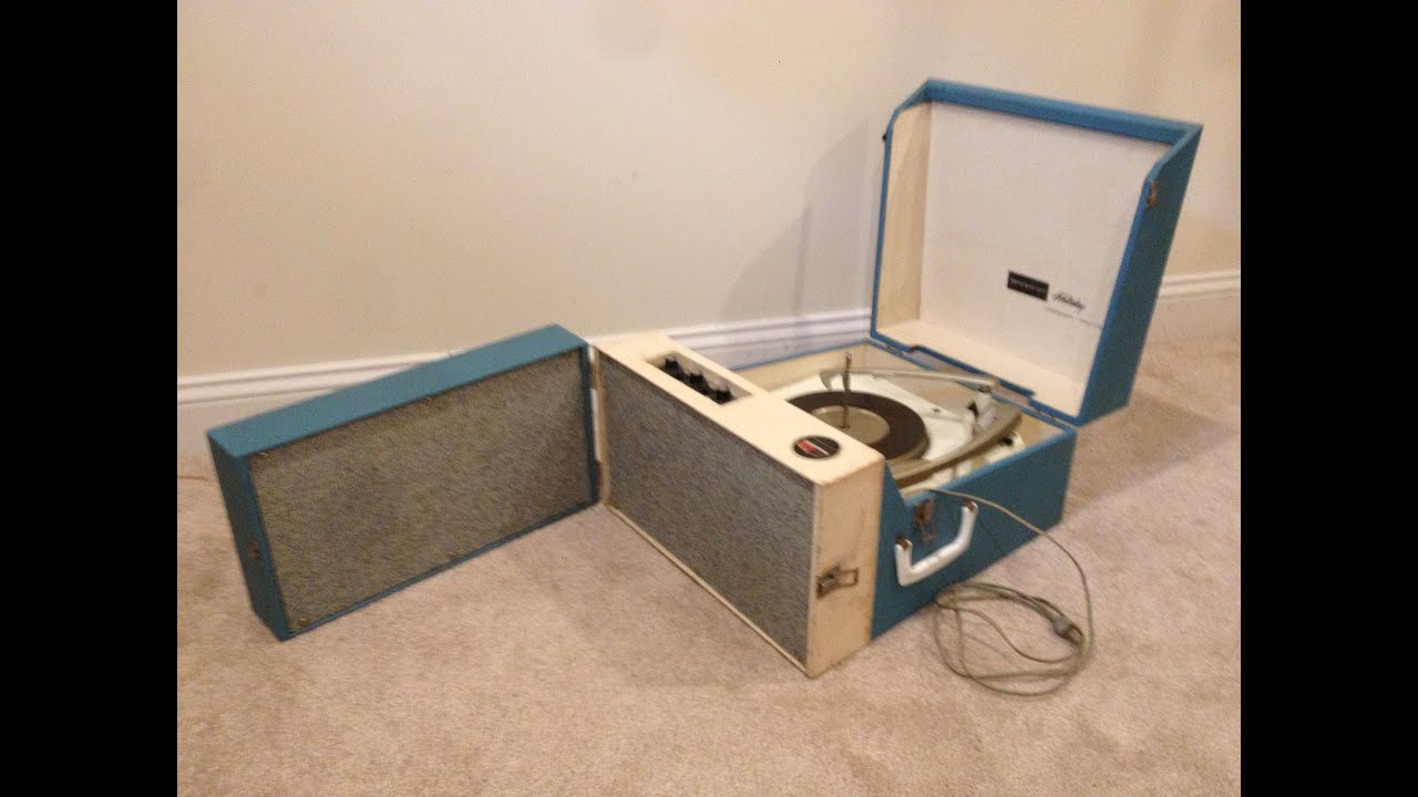 1960 Vintage Webcor Holiday Record Changer (and Bunk Johnson) - YouTube