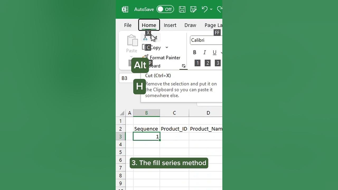 EXCEL TIP AND TRICKS- 137 3 Ways to sequence in Excel #exceltips#exceltricks #excel #tutorial ...
