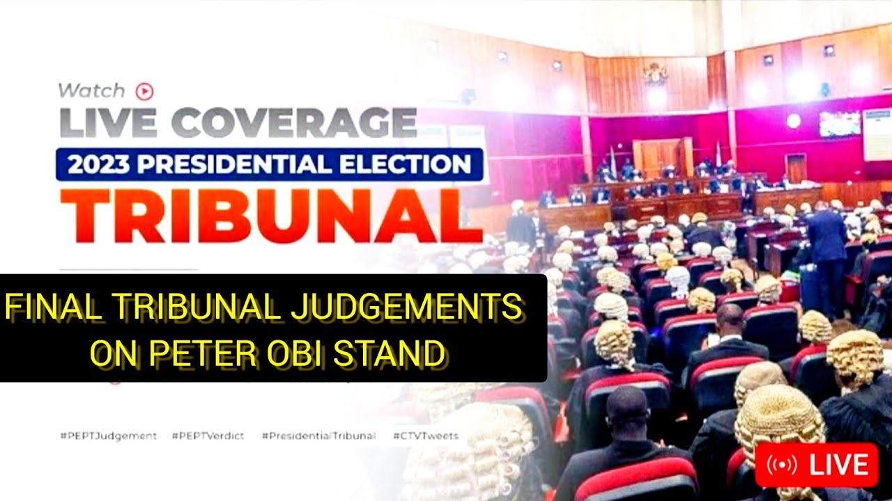 [Watch]Details Of Presidential Election Tribunal Judgment Declaration ...