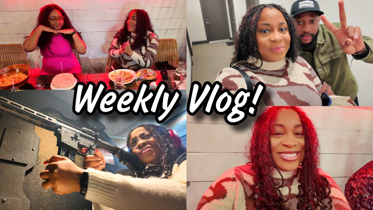 Weekly Vlog + Shooting a gun for the first time + Birthday dinner + Go ...
