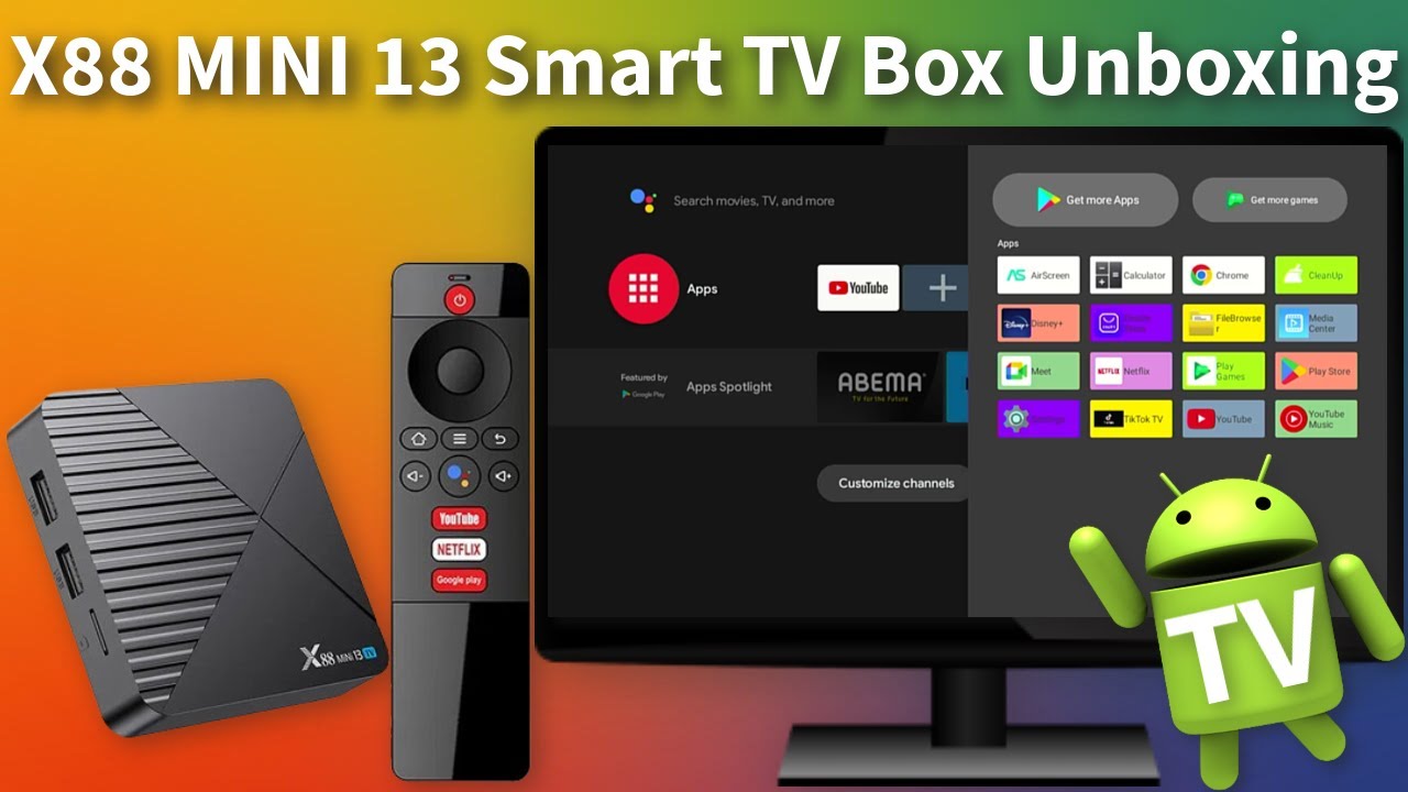 X88 Mini 13 Android TV 13 Unboxing and Test 2024 - YouTube