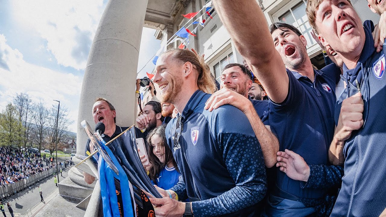 Chesterfield FC Trophy Parade - YouTube