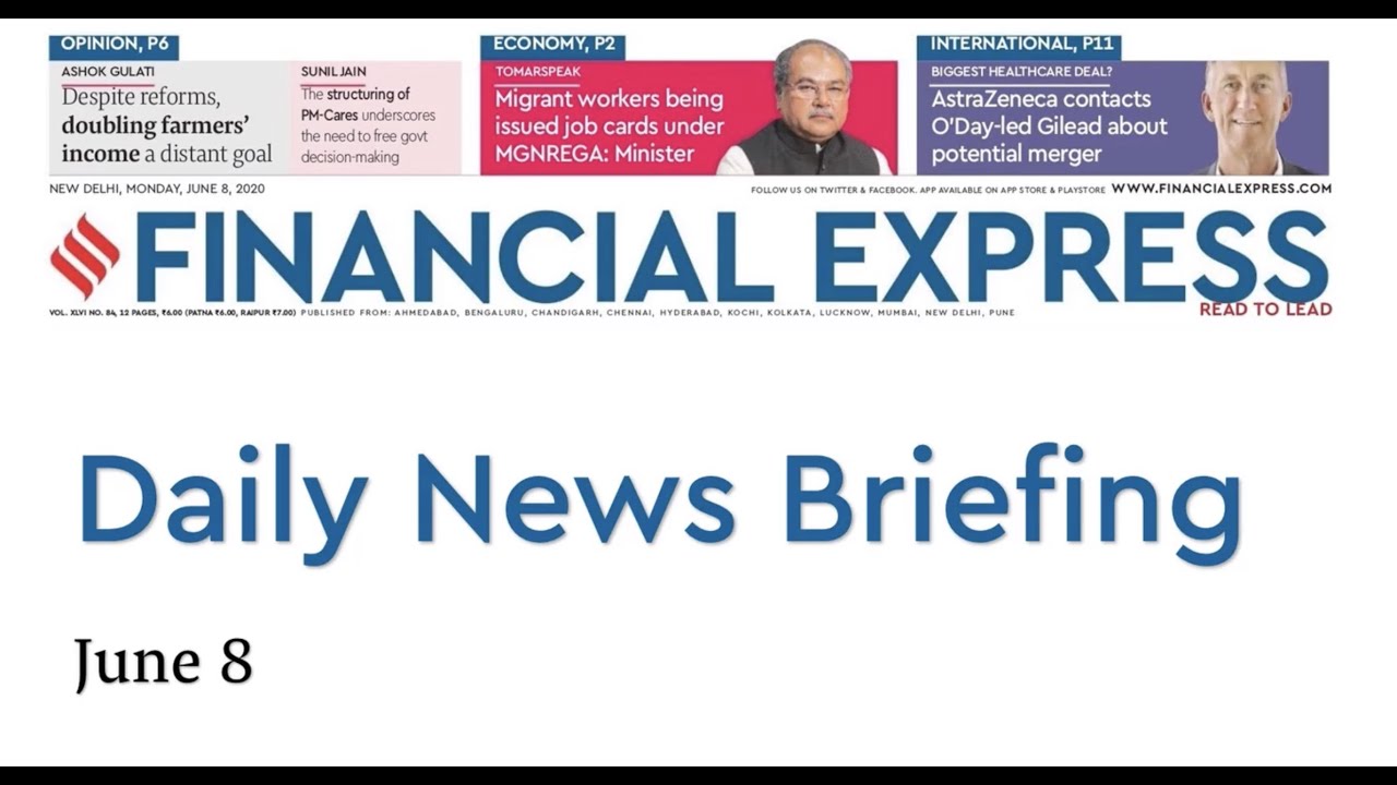 News with Financial Express June 8, 2020 - YouTube
