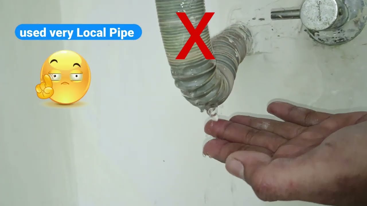 waste pipe installation - YouTube