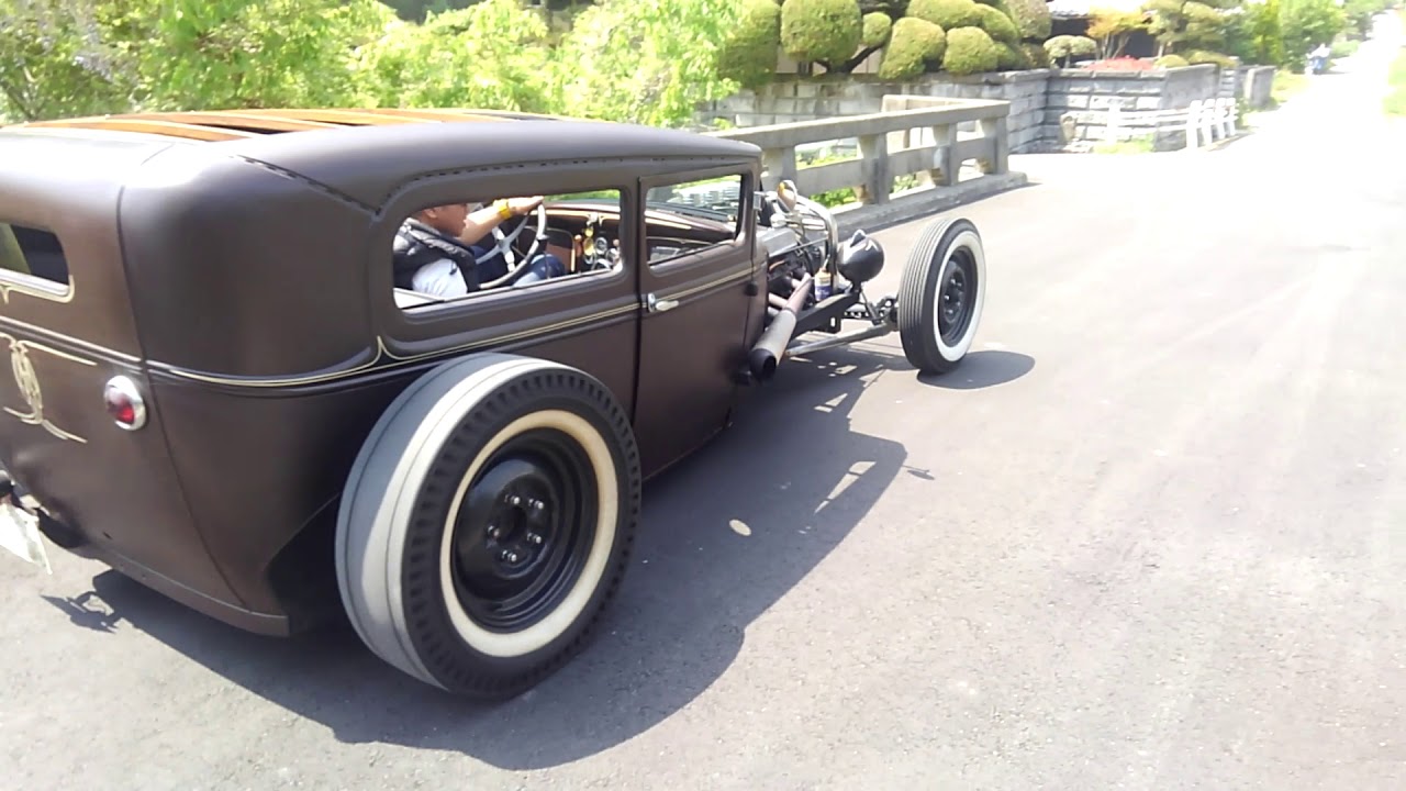 Ford Model-A Buick Nail Head ホットロッド - YouTube