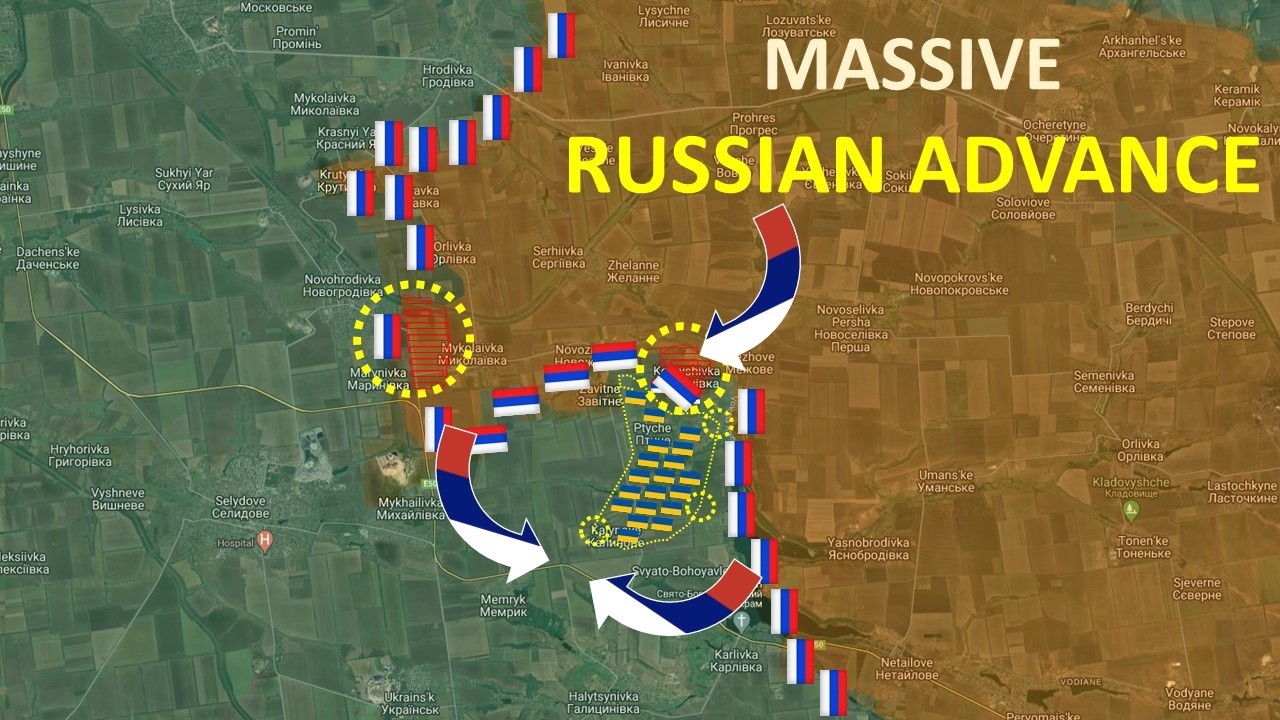 Massive Russian Advance At Pokrovsk And Toretsk Front - YouTube