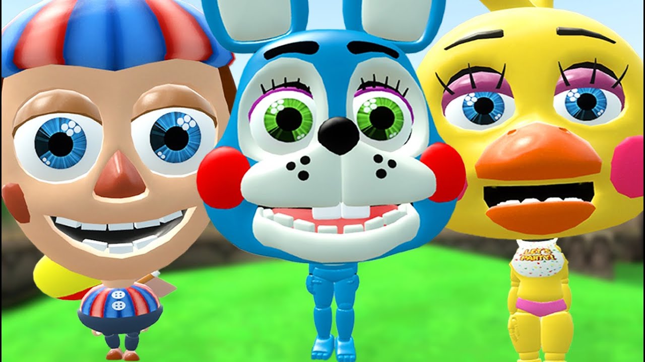 SUPER BIG HEAD ANIMATRONIC EDITION! (Gmod FNAF Sandbox Funny Moments ...