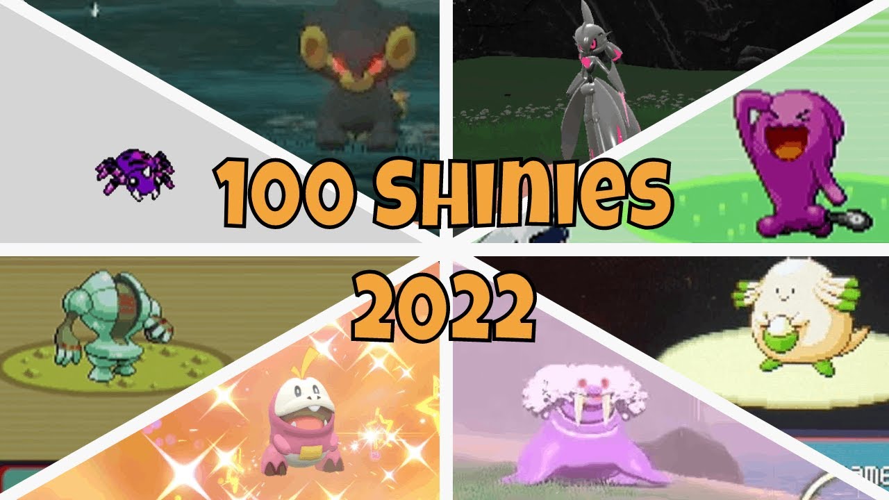 100 Shiny Pokémon from 2022! Shiny Reaction Compilation! - YouTube