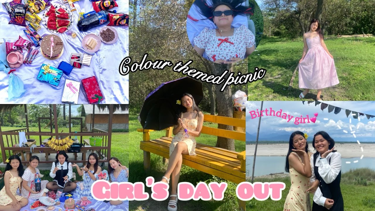 Girl’s day out💕👯‍♀️🫧 || Colour themed picnic🧺👒🕶️ || Birthday ...